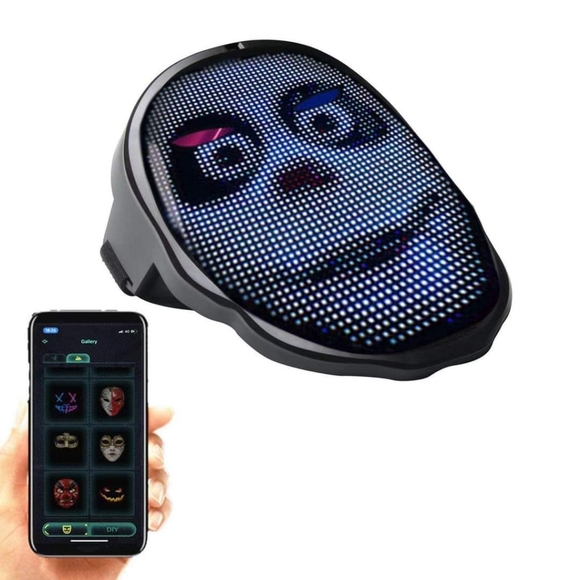 Wearables | Led Bluetooth Mask Rechargeable 45 Dynamic Display Modes 7 ...